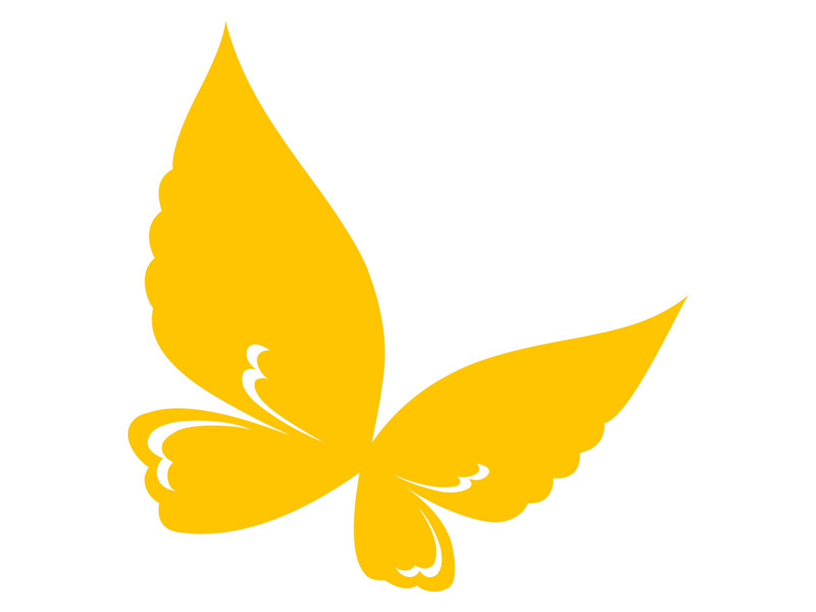Animated Yellow Butterfly