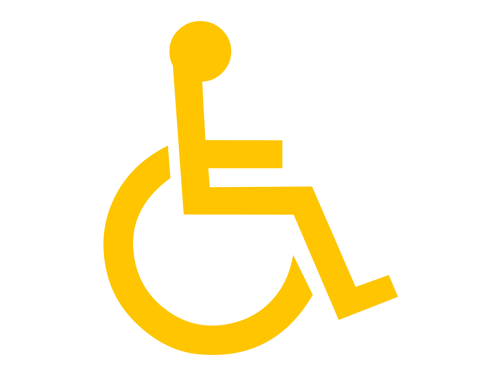 Handicap Sign Wheelchair Disability Accessible Symbol Car Vinyl Decal ...