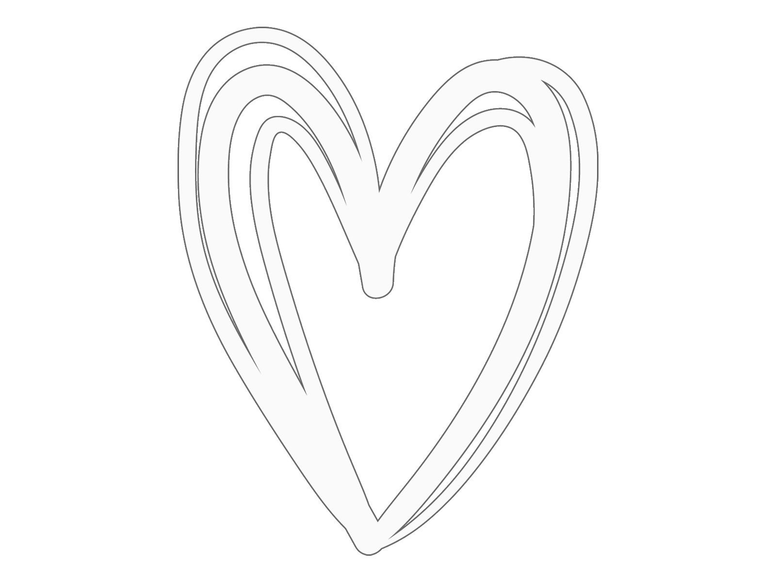 Heart Drawing Hand Drawn Design Vinyl Decal Car Sticker | eBay
