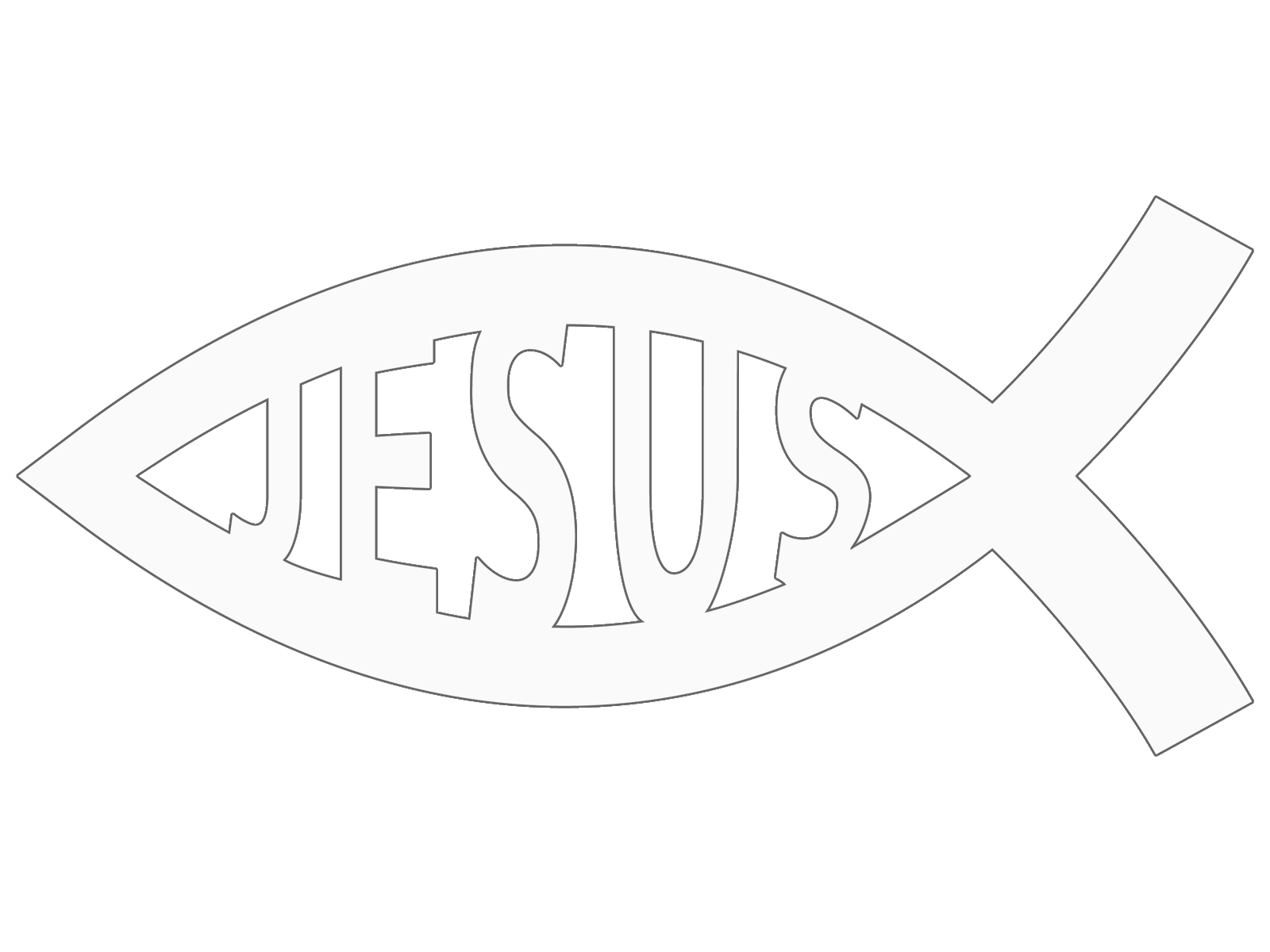 Jesus Fish Ichthys Christ Ichthus Symbol Vinyl Decal Sticker | eBay