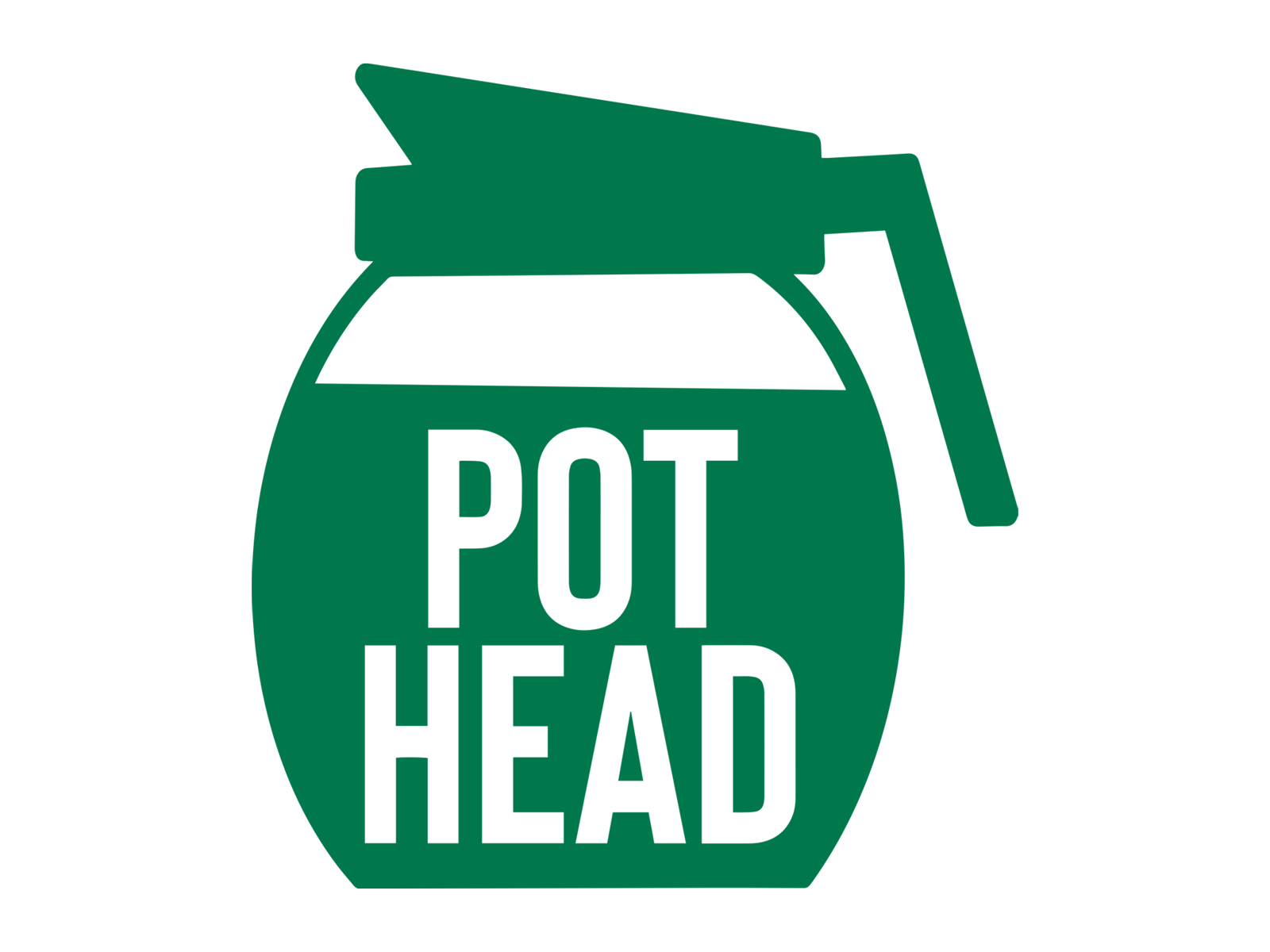 Pot Head Funny Vinyl Decal Caffeine Addict Weed Car Sticker | eBay