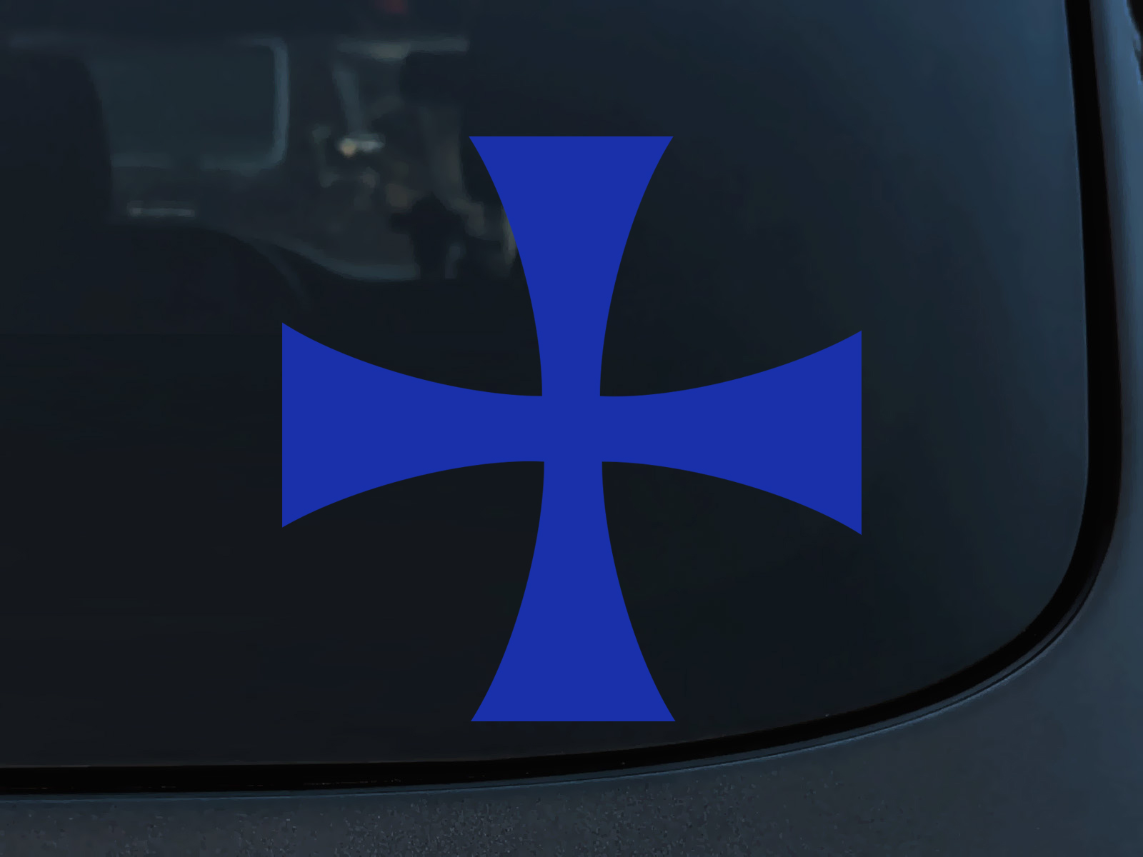 EMPIRE DESIGN Cross Knights of Templar Crusader Shield Car Sticker ...