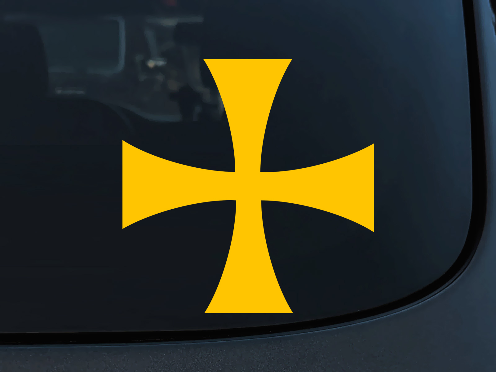 EMPIRE DESIGN Cross Knights of Templar Crusader Shield Car Sticker ...